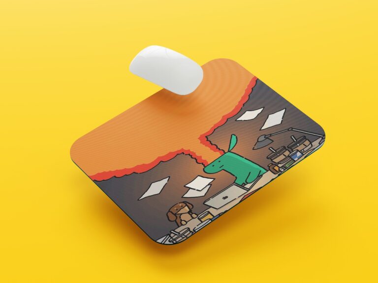 My Brain On Fire Mouse Pad - مكتبة رحالة